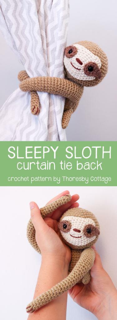 Sleepy Sloth Crochet Pattern | Crochet Sloth Toy