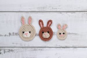 Little bunny applique crochet pattern| Easter crochet