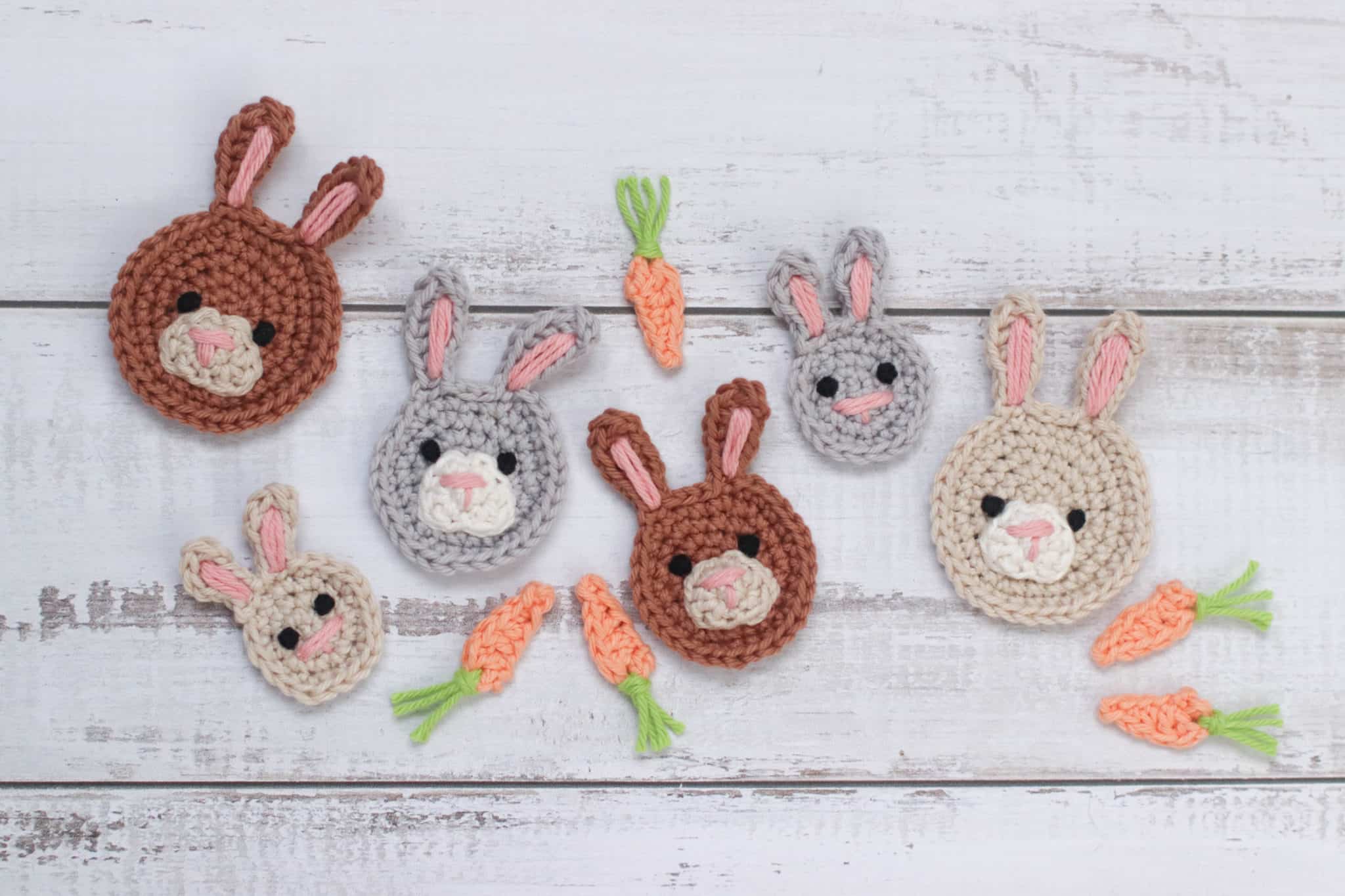 Little Bunny Applique Crochet Pattern| Easter Crochet