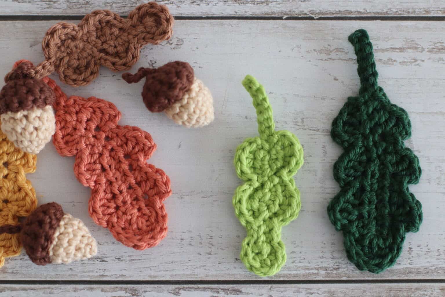 Autumn Crochet Pattern: Acorns & Oak Leaves