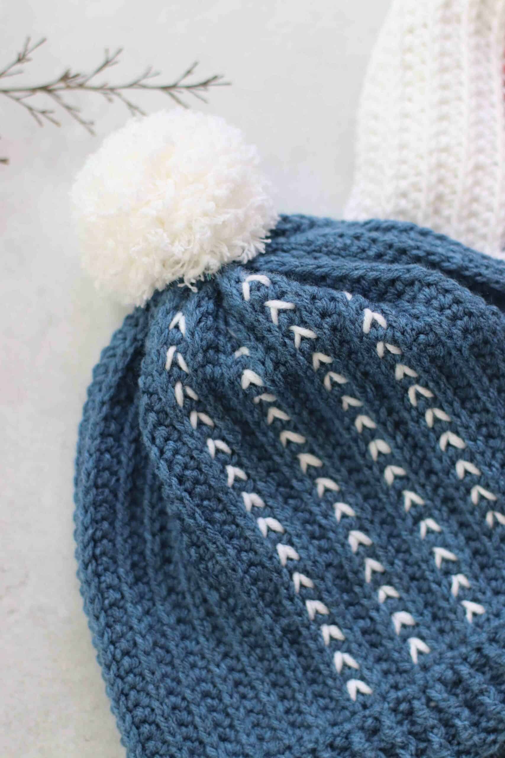 Snowdrift Beanie | Easy Crochet Beanie Pattern