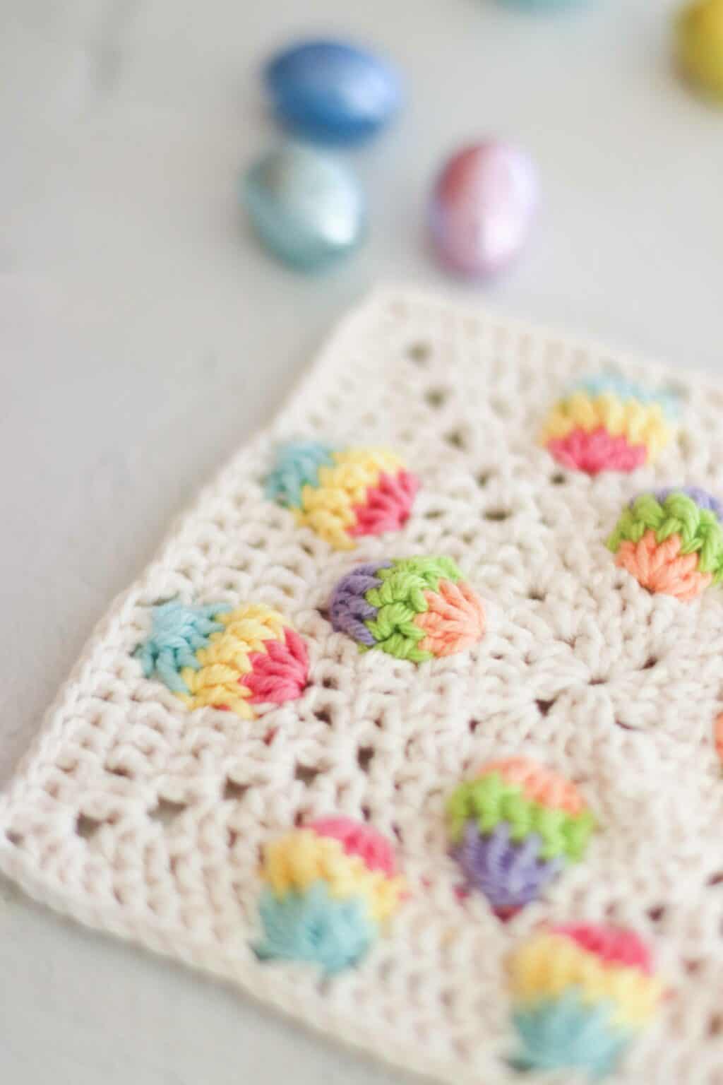 Crochet Easter Square | Free Pattern | Thoresby Cottage